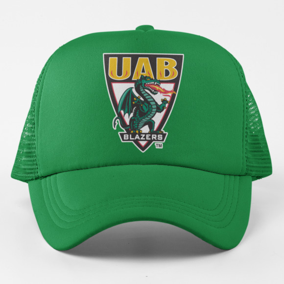 Accessories | New Uab Blazers 1996 Shield Logo Foam Trucker Mesh ...